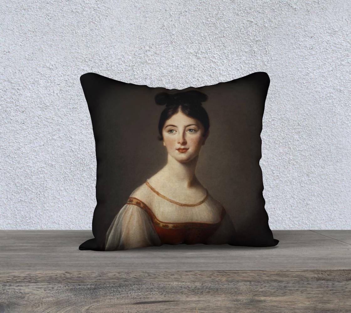 Victorian Lady Rose Portrait Pillow Cover - Etsy
