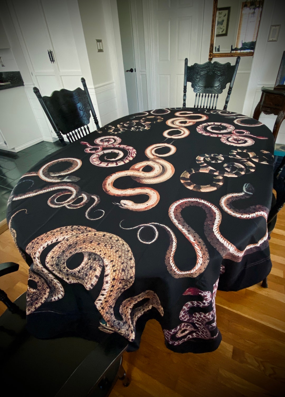 Rectangular Antique Serpents Gothic Tablecloth - Etsy
