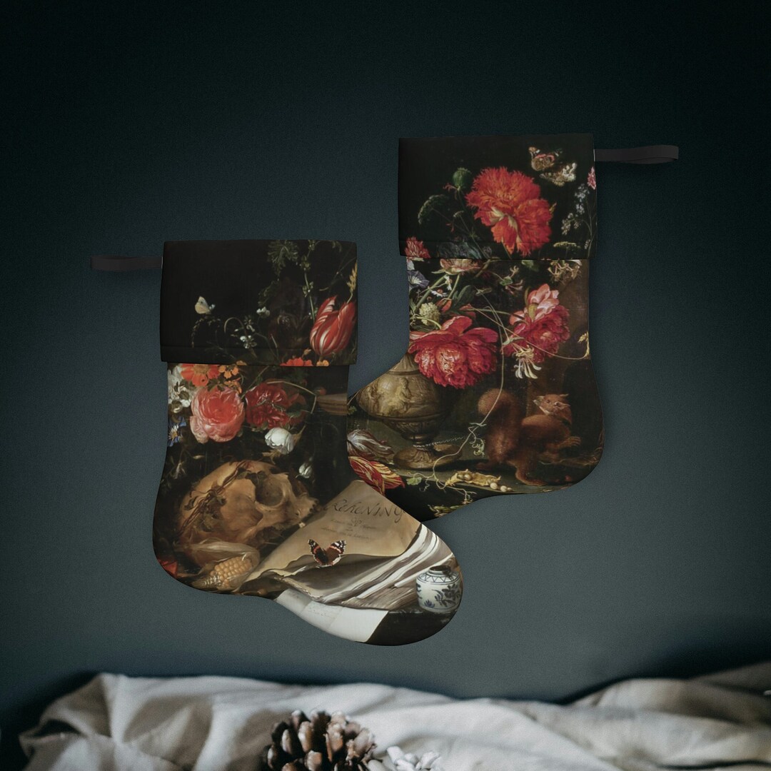 Vanitas Gothic Victorian Squirrel Holiday Stocking - Etsy