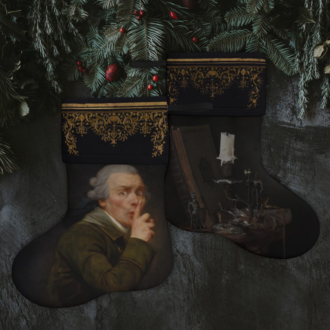 Shh Portrait 18th Century Christmas Stocking - Etsy