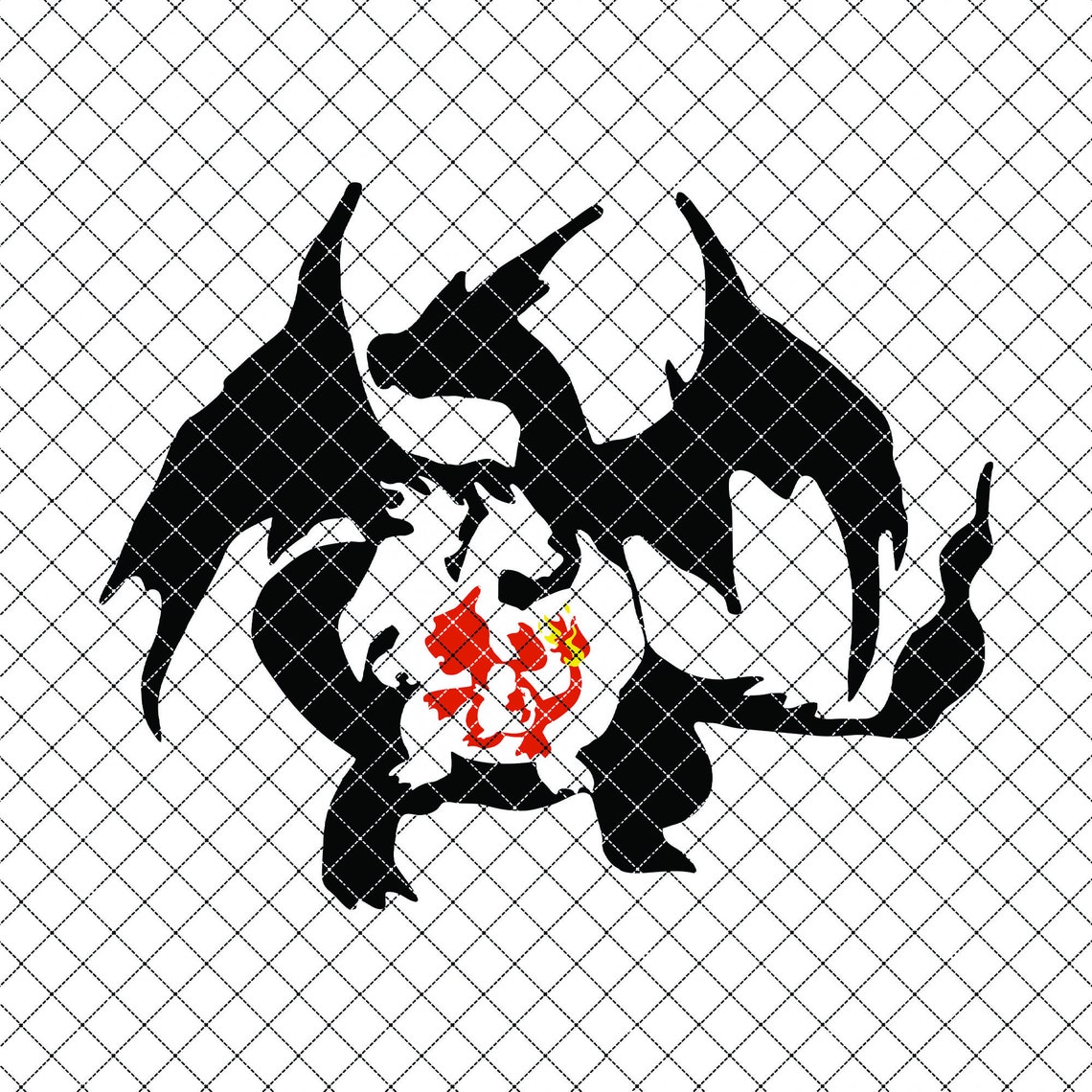 Charmander Pokemon Layered Svg Charmander svg Pokemon SVG | Etsy