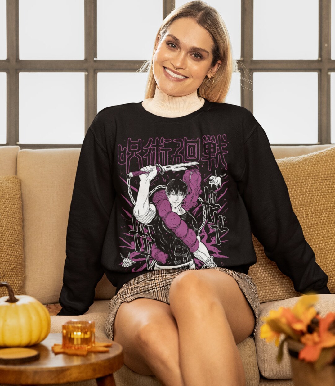 JJK Toji Fushiguro Sweater Jujutsu Kaisen Gojo Satoru Sweatshirt Sukuna ...