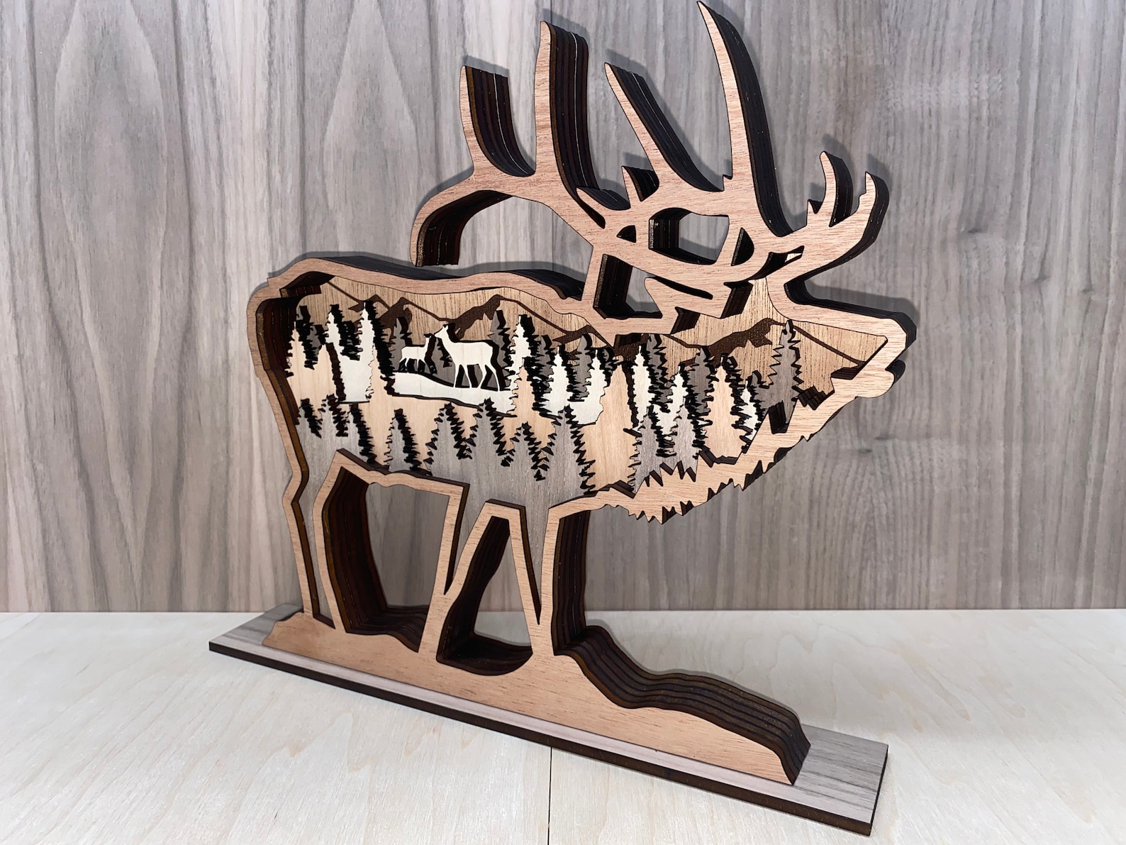Digital File 6 Layer Elk Art Piece for Glowforge SVG PDF - Etsy Canada