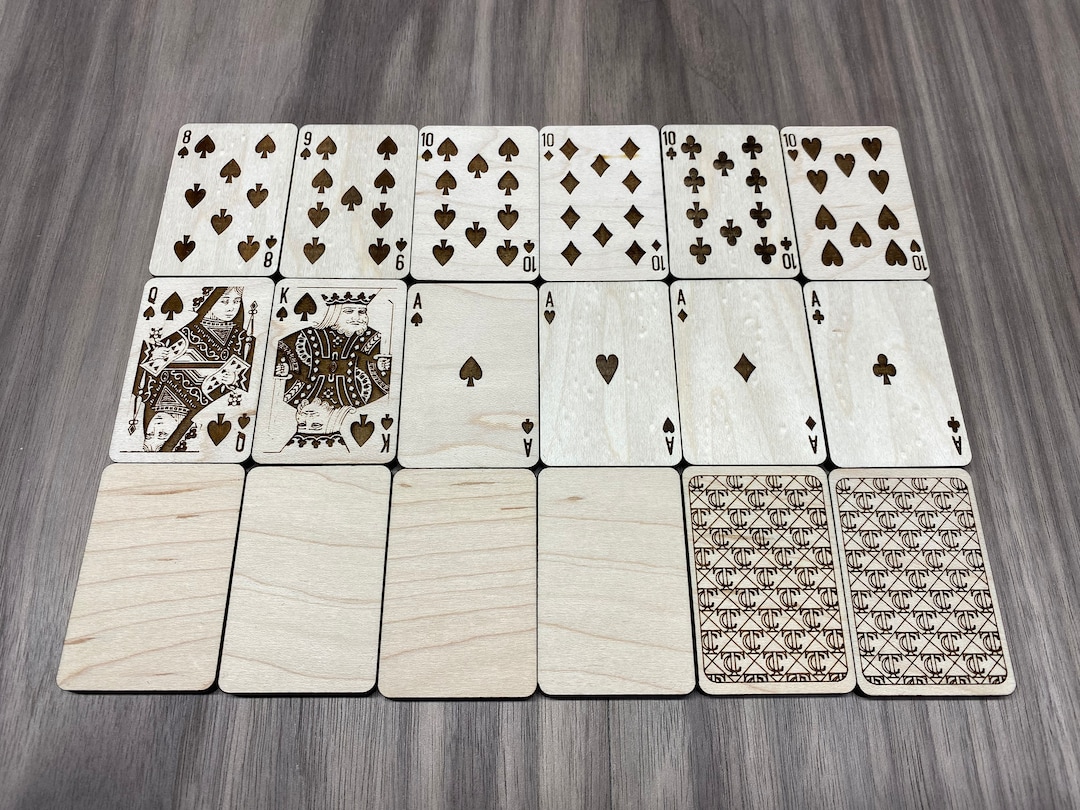52 Full-size Playing Cards - Etsy