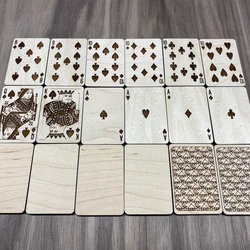 All 52 Playing/poker Cards Full Deck Hearts Spades Clubs - Etsy
