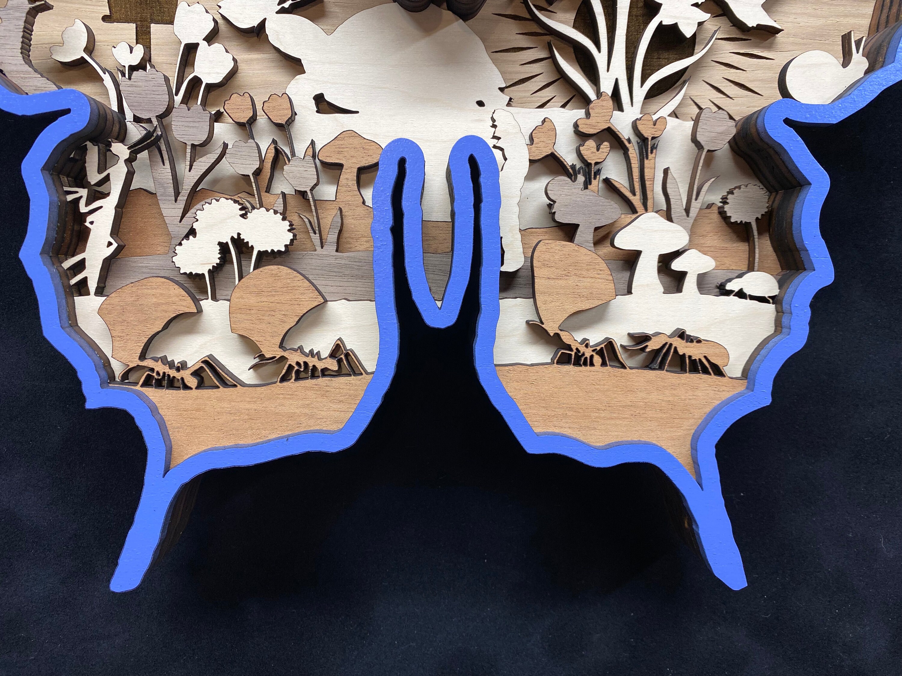 Digital File - 7 Layer Butterfly Art Piece for Glowforge - SVG - PDF ...