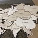 Digital File - World Map Wall Art for Glowforge Laser Cutter - 6' Wide ...