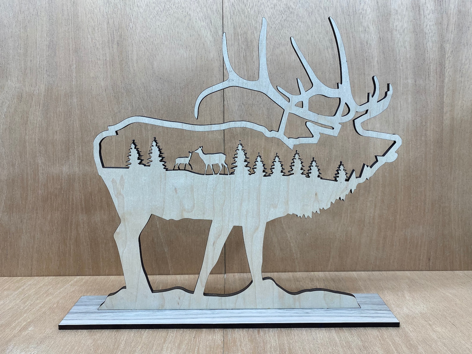 Digital File 6 Layer Elk Art Piece for Glowforge SVG PDF - Etsy Canada