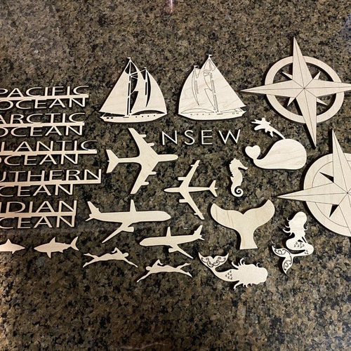 Digital File World Map Wall Art for Glowforge Laser Cutter - Etsy