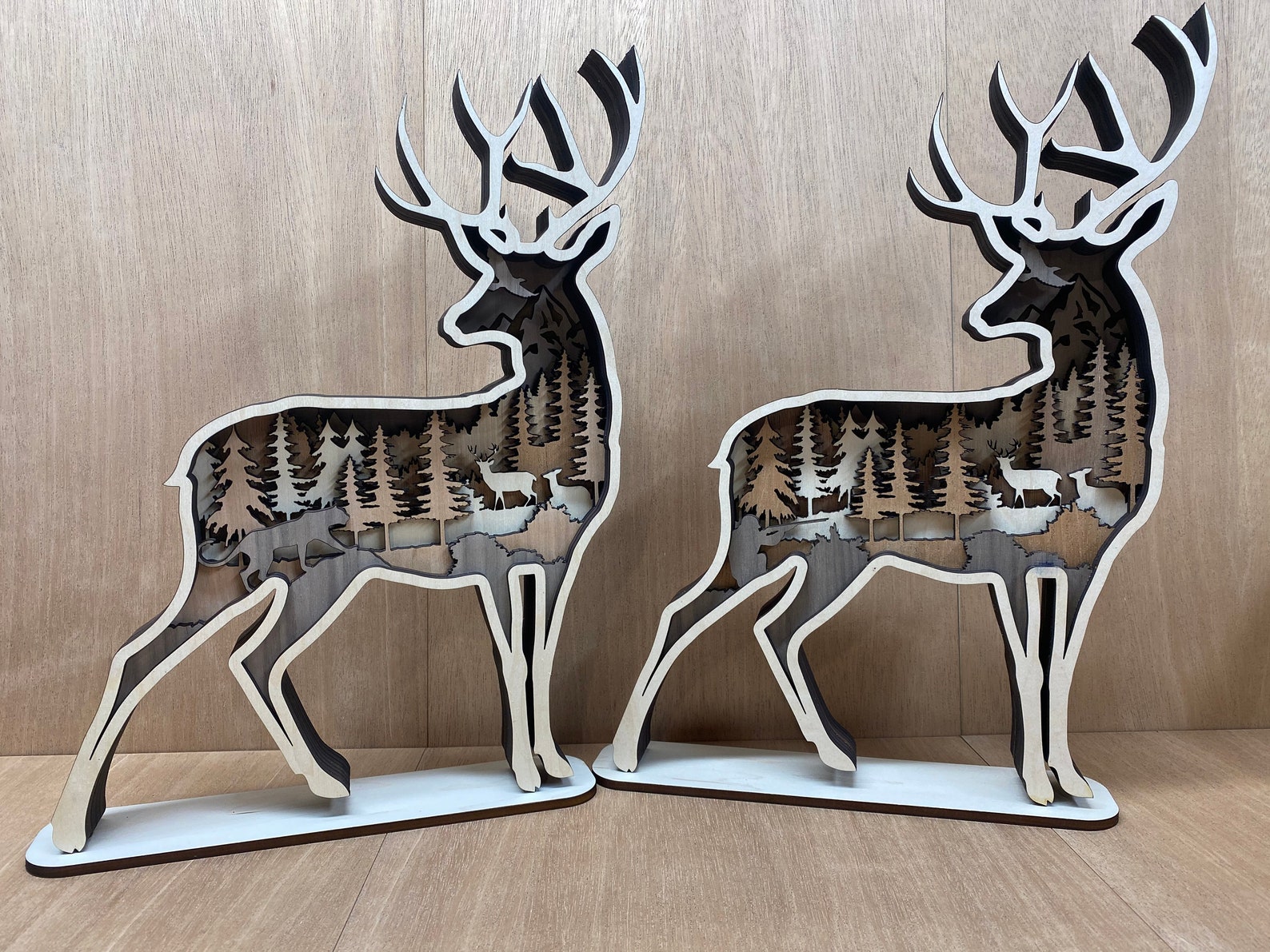 Digital File - 7 Layer Deer With Optional Layers Art Piece for ...