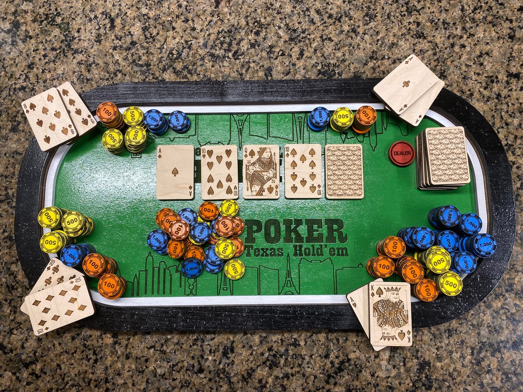 Poker Table Art Piece for Glowforge - SVG - PDF - Multi-layer - Digital ...