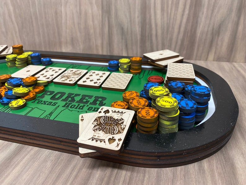 Poker Table Art Piece for Glowforge - SVG - PDF - Multi-layer - Digital ...