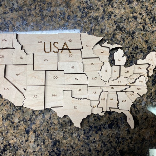 Digital File World Map Wall Art for Glowforge Laser Cutter - Etsy