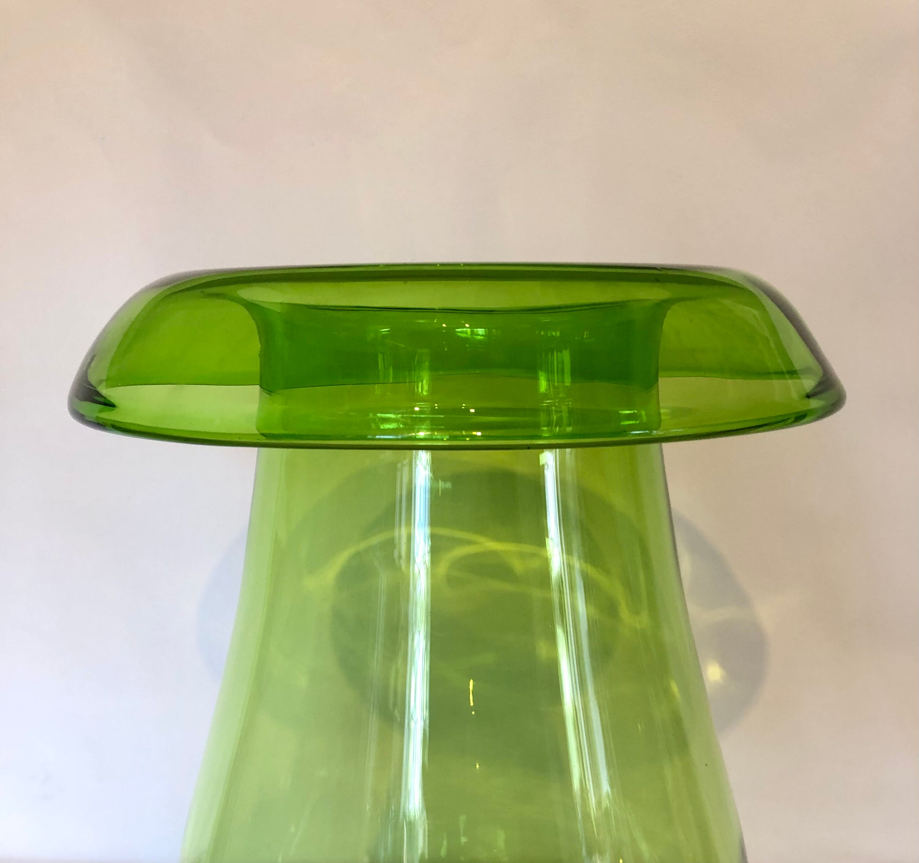 Large IKEA Maria Vinka 1999 Mushroom Vase / Stockholm Collection / Lime ...
