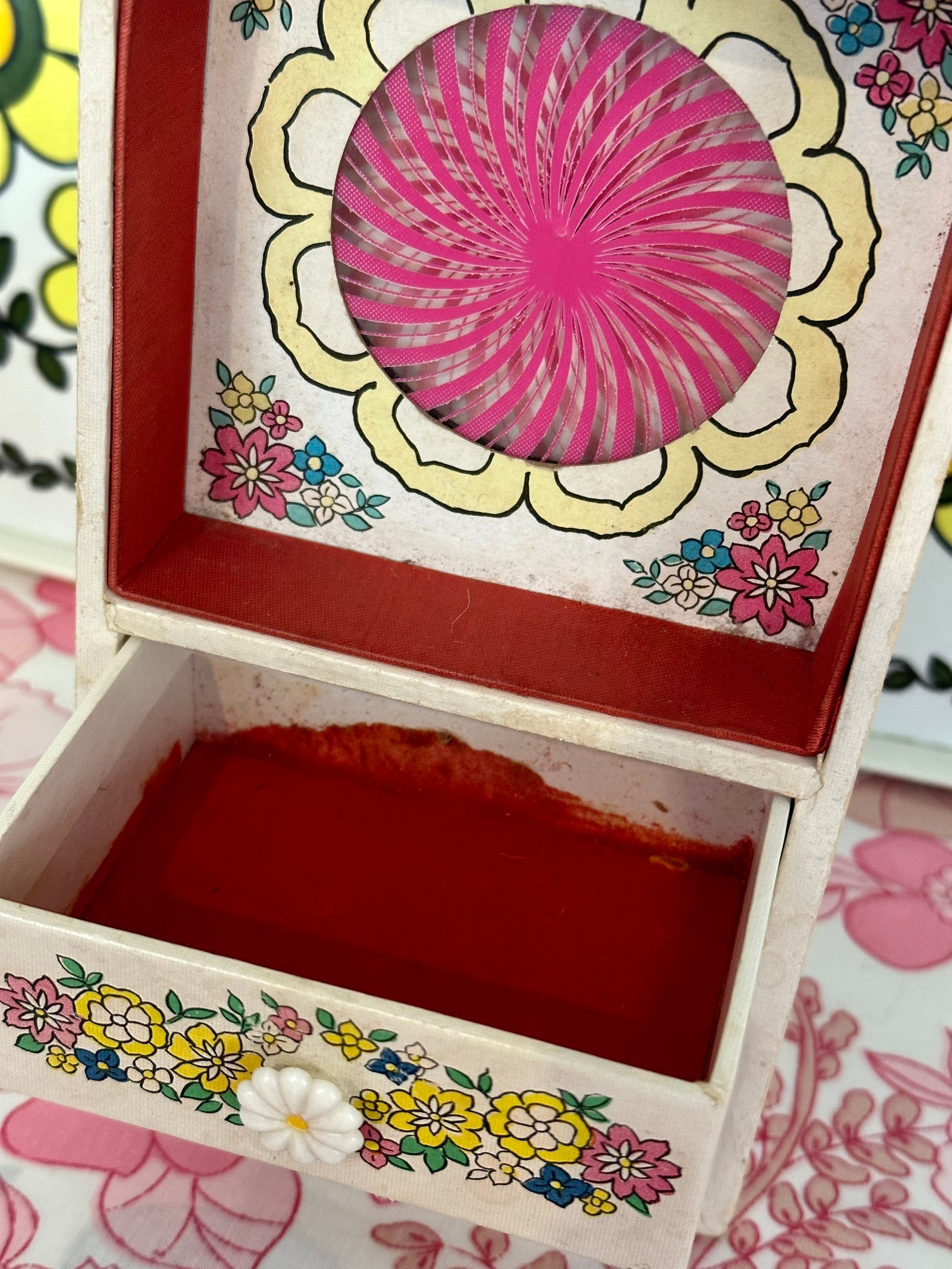 1960s Jaymar Animated Music Box / Jewellery Box / Flower Power ...