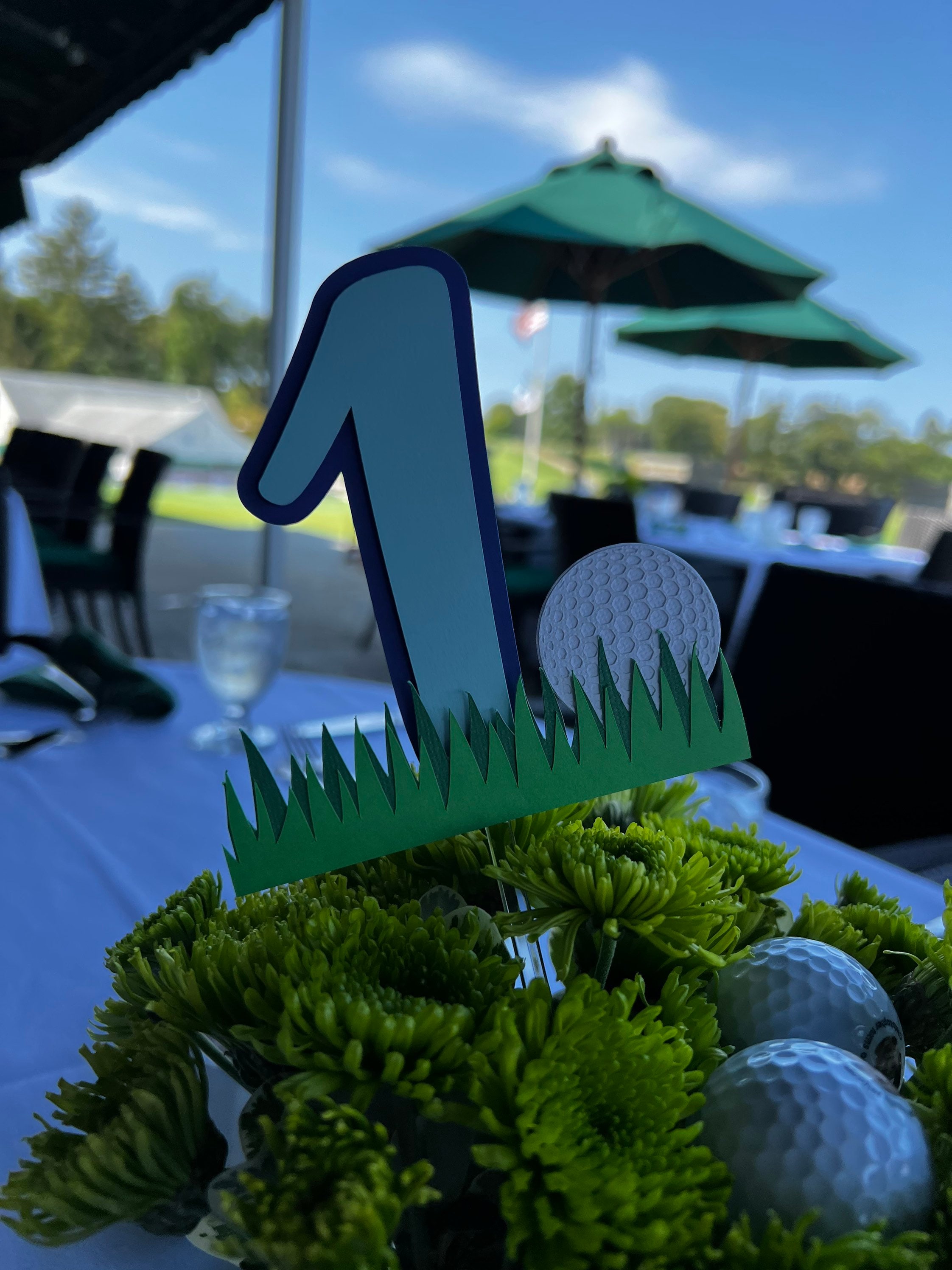Golf Toppers, Hole in One Birthday, Golf Table Decor, Golf Party ...
