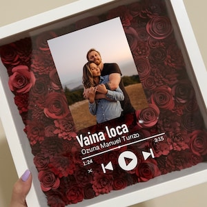 Spotify Shadow Box, Valentine's Day Gift , Gift for Her , Shadow Box ...