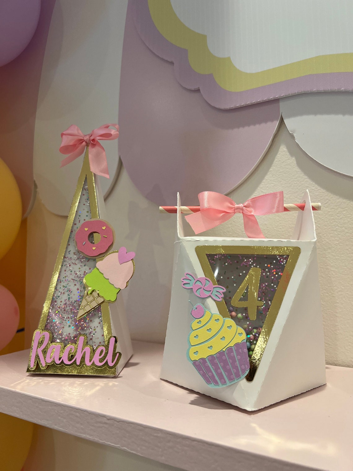 Candy Favor Boxes / Candyland Favor Boxes / Ice Cream Favor Box ...