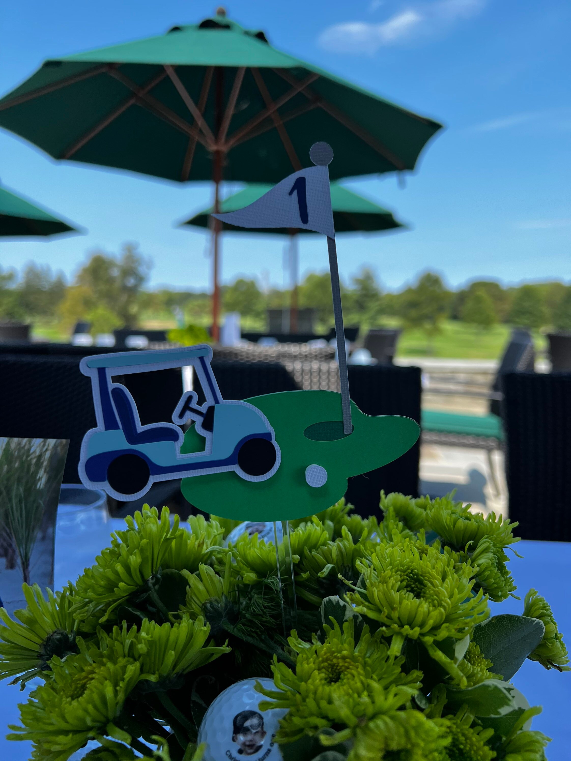 Golf Toppers, Hole in One Birthday, Golf Table Decor, Golf Party ...