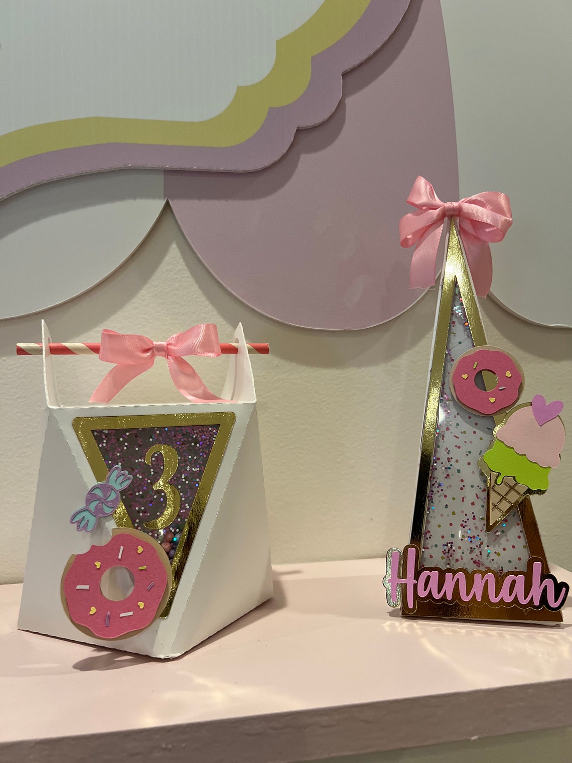 Candy Favor Boxes / Candyland Favor Boxes / Ice Cream Favor Box ...