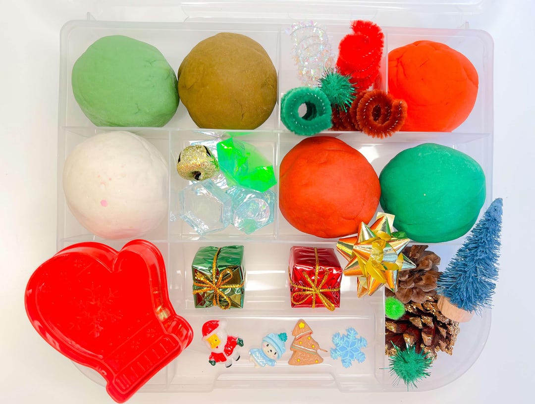 Christmas Play Dough Kit - Etsy