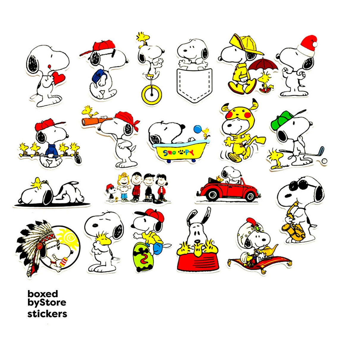 Snoopy Peanuts Sticker Pack FREE SHIPPING Random vinyl | Etsy