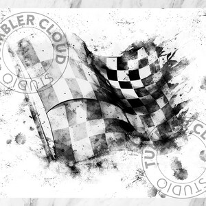 Design Racing Race Black Splatter Checkered Tumbler Digital Download ...