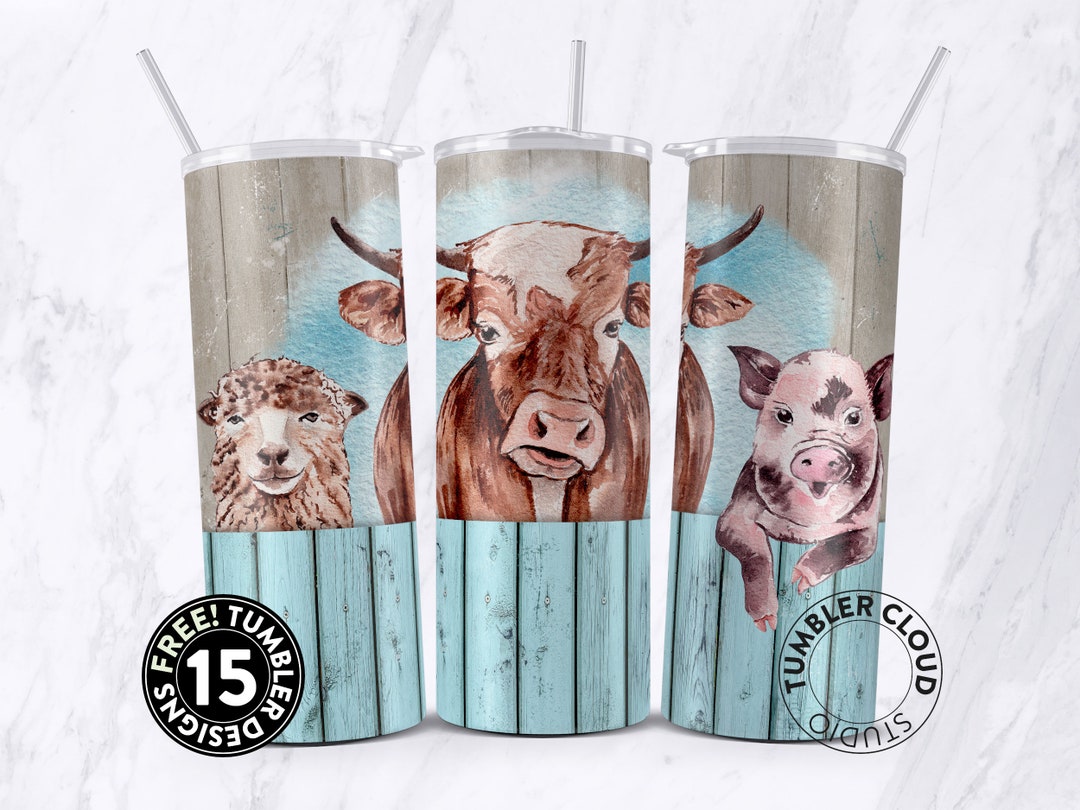 Cow Print Farm Animals Burlap PNG Design Digital Download - Etsy