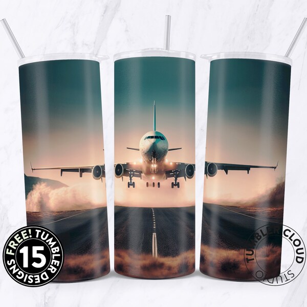 Airplane Tumbler Sublimation - Etsy