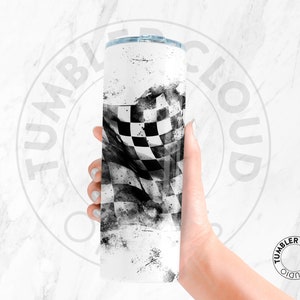 Design Racing Race Black Splatter Checkered Tumbler Digital Download ...
