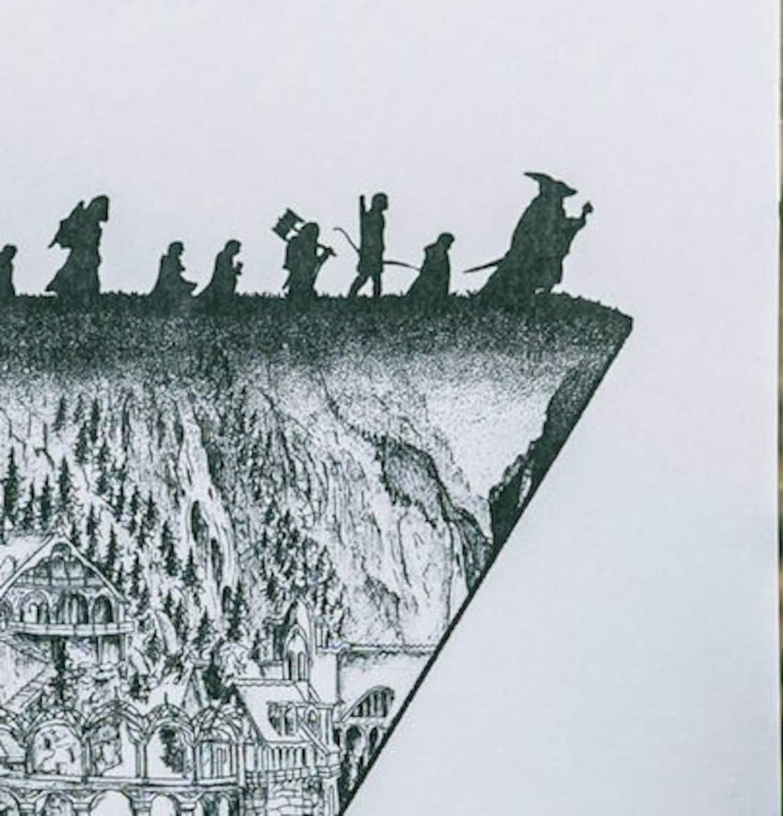 Greetings Card Lord of the Rings Art Tolkien Quote Art Rivendell the ...