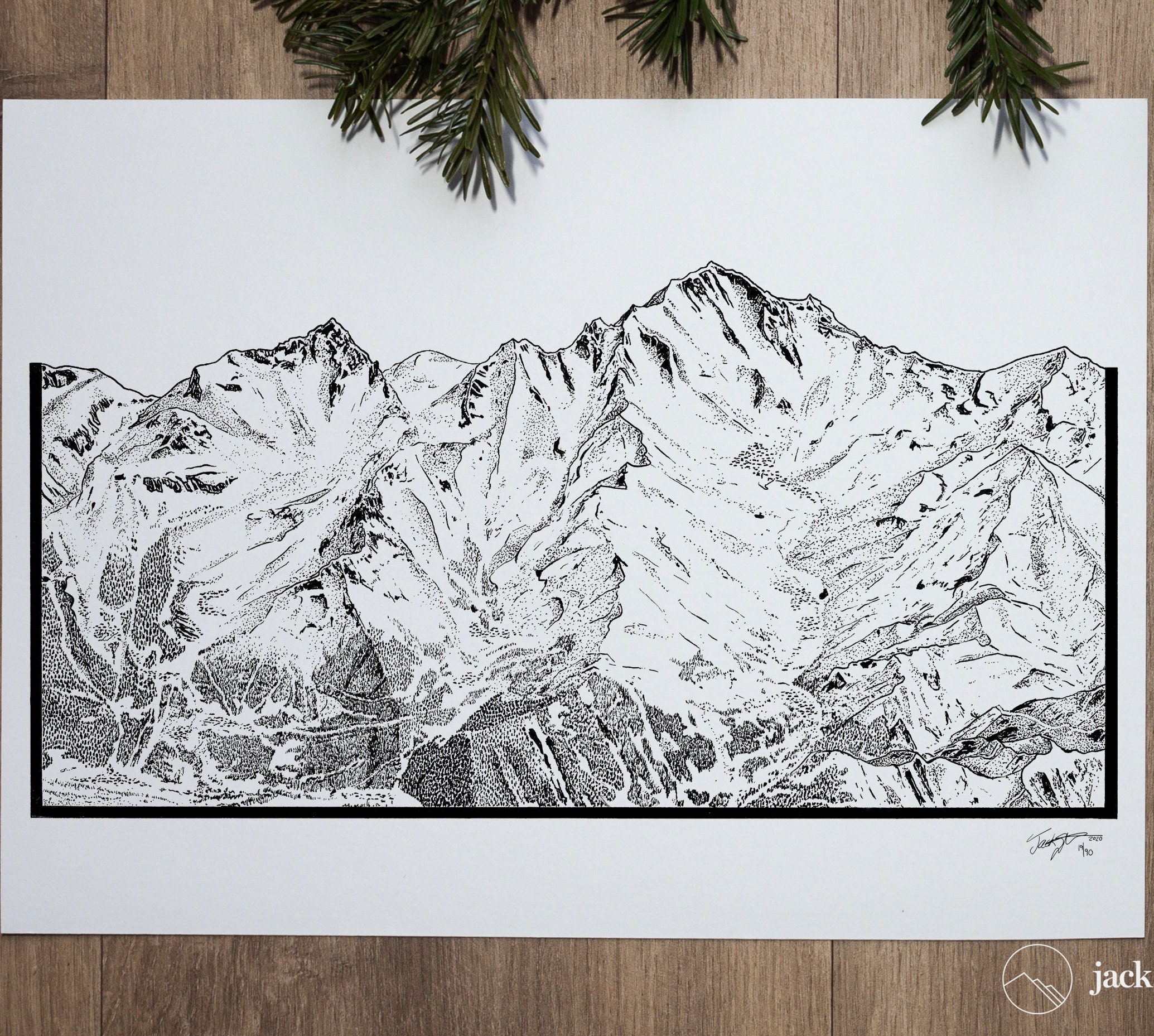 Skiing Snowboarding Piste Map Artwork Gift for Skier Snowboarder French ...