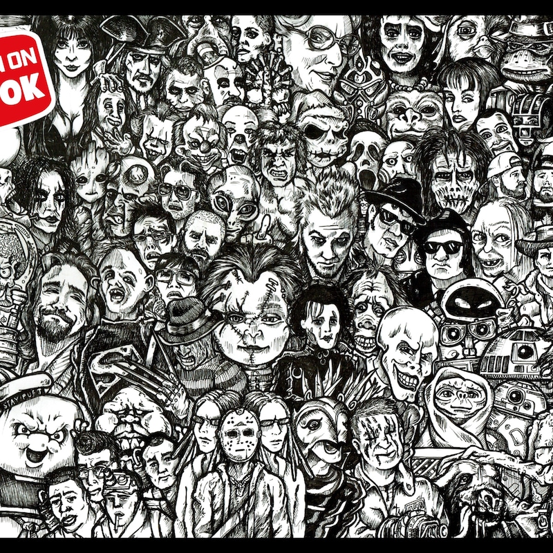 Movie Character Sketch - Etsy UK