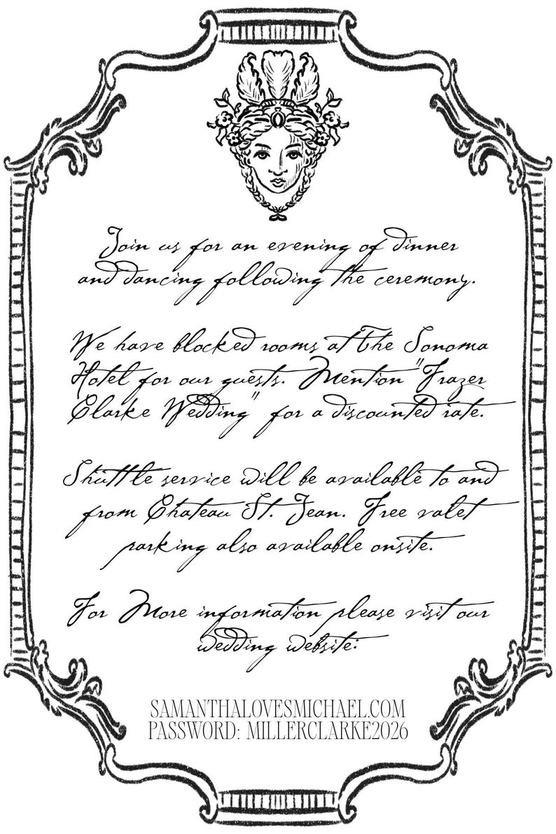 Rococo Invitation Bundle Stationery Set Editable Wedding Invite ...