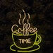 Coffee Neon Sign Coffee Time Cup Shop LED Light for Home Decor - Etsy