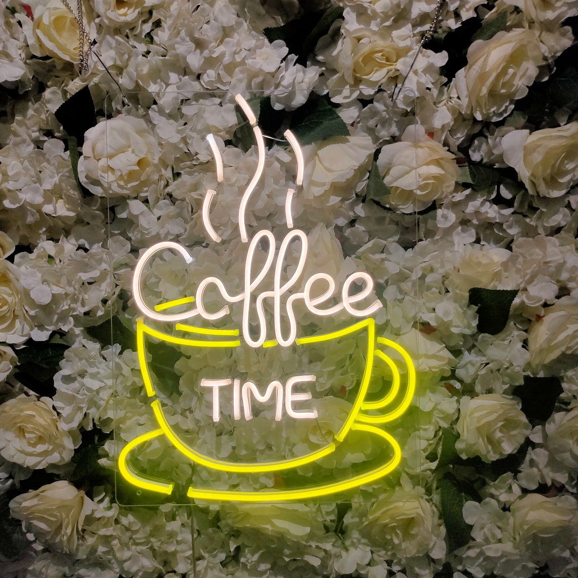 Coffee Neon Sign Coffee Time Cup Shop LED Light for Home Decor - Etsy
