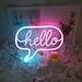 Neon Sign Light Hello Led USB 5v Personalized Birthday | Etsy