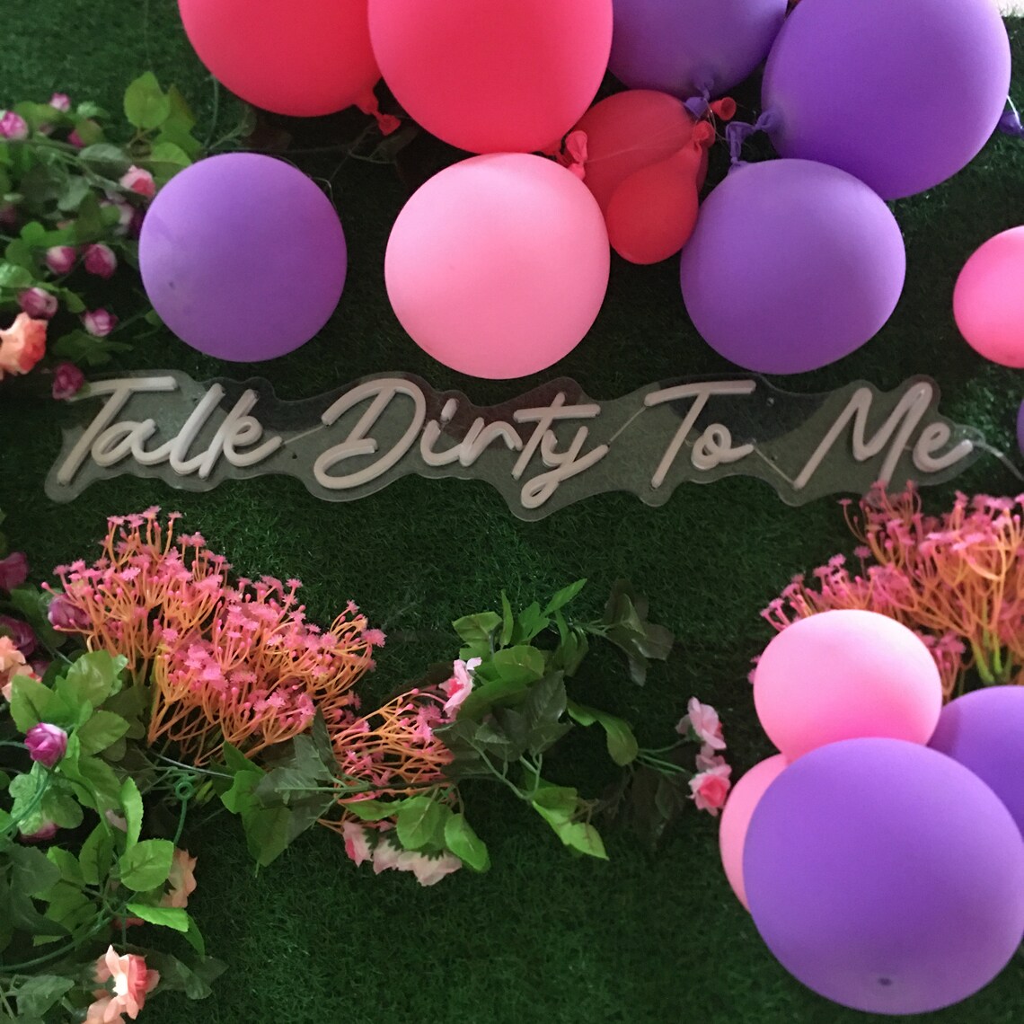 Neon Signs Bar Light Talk Dirty to Me Mub Decor Room Wall | Etsy