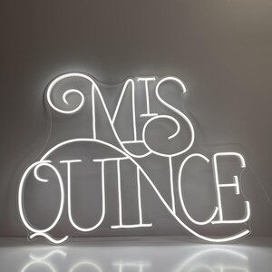 Custom Neon Sign Mis Quince Neon Sign Wedding Neon Sign - Etsy