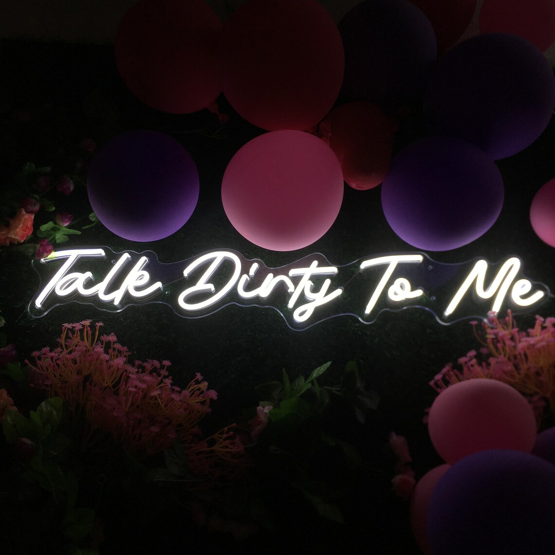 Neon Signs Bar Light Talk Dirty to Me Mub Decor Room Wall | Etsy
