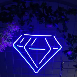 Neon Lights Signs for Wall Diamond Bar Room Decoration Personalized ...