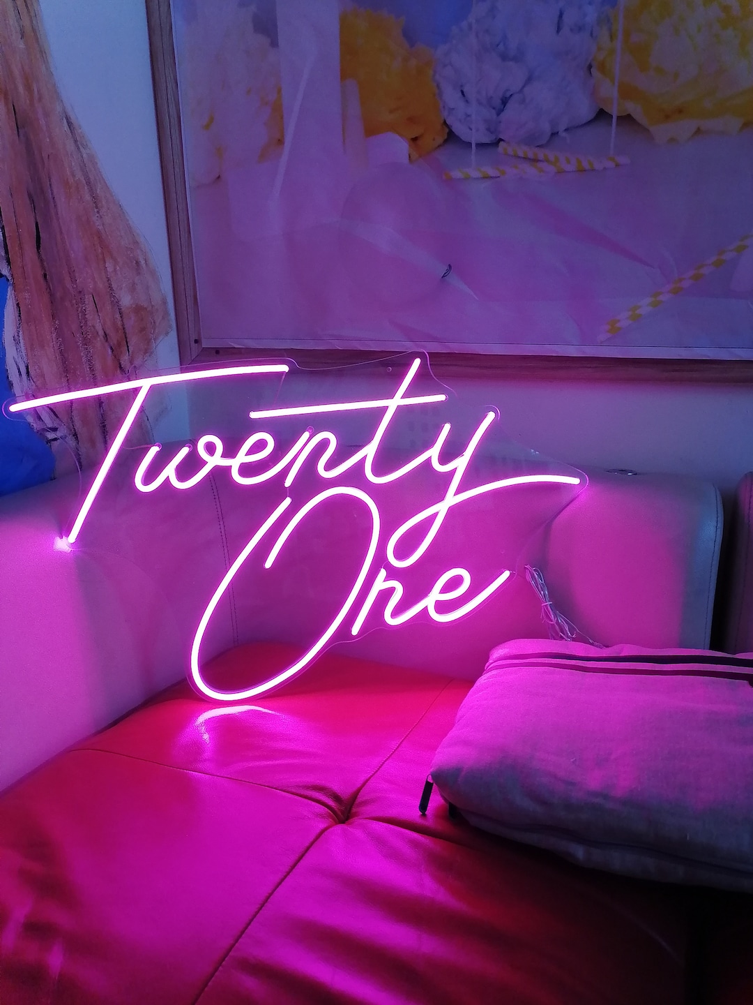 Neon Sign Light/ Neon Sign Custom/ Led Signn/ Font Signs /21 Twenty One ...
