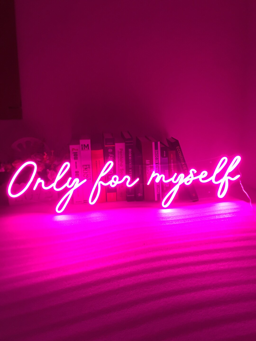 Custom Neon Sign| Only for Myself Neon Sign | Neon Sign Bedroom | Neon ...