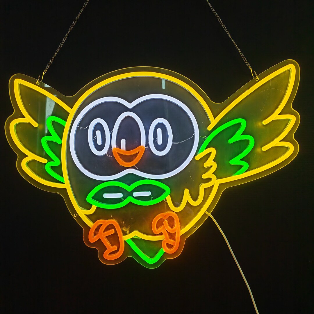 Anime Neon Sign,neon Sign Custom , Bird Neon Sign Art , Neon Sign ...