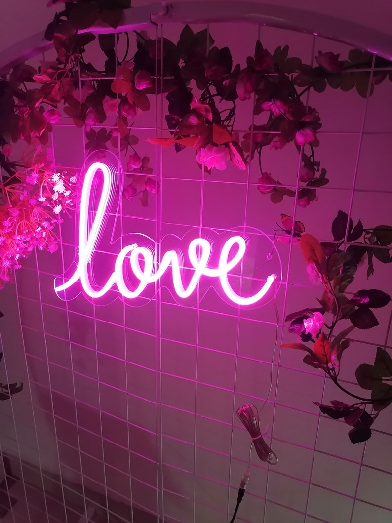 Neon signs lighting love bar wedding decoration room wall | Etsy