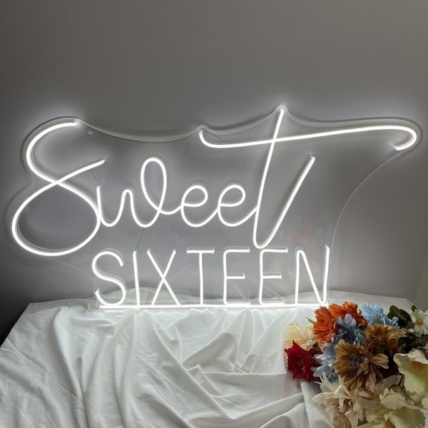 Sweet Sixteen Neon Light - Etsy