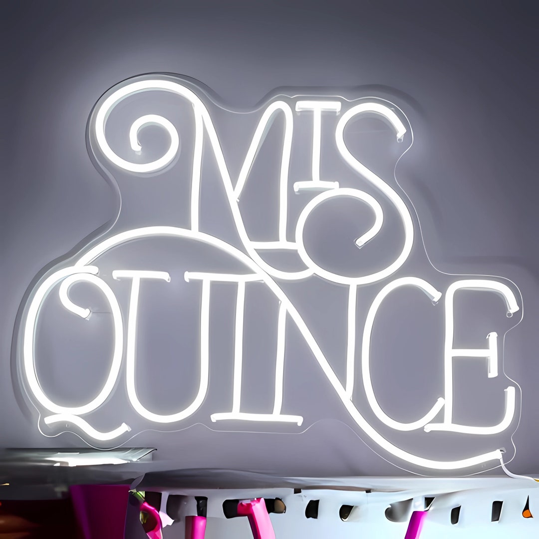 Custom Neon Sign | Mis Quince Neon Sign | Wedding Neon Sign | Neon ...