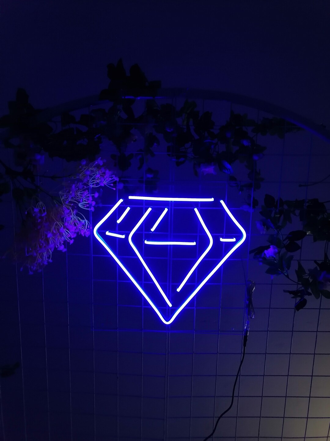 Neon Lights Signs for Wall Diamond Bar Room Decoration Personalized ...