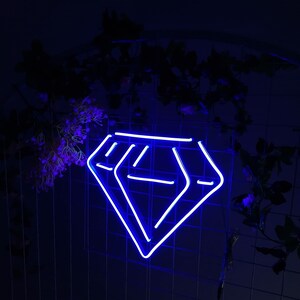 Neon Lights Signs for Wall Diamond Bar Room Decoration Personalized ...
