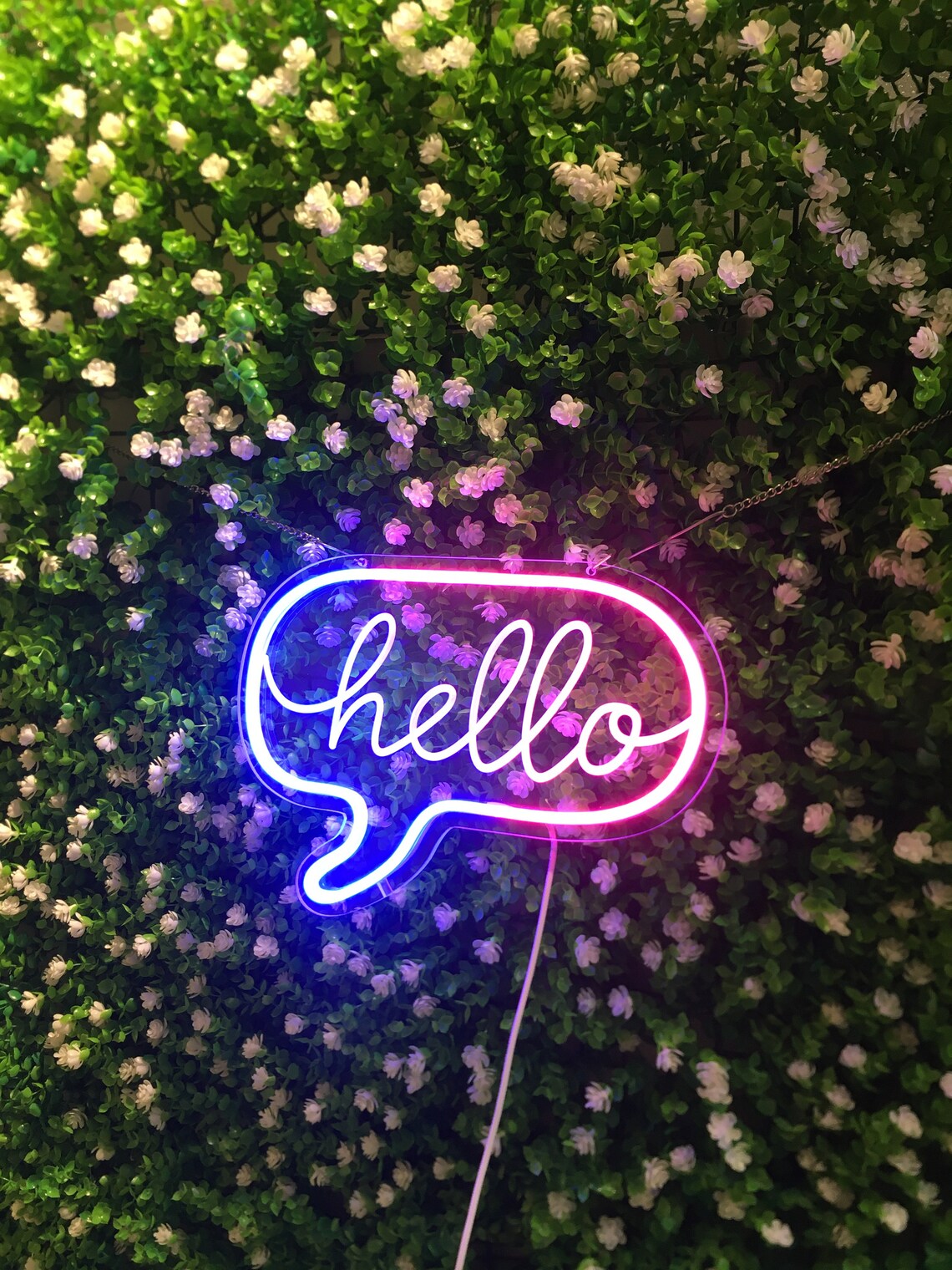 Neon Sign Light Hello Led USB 5v Personalized Birthday | Etsy